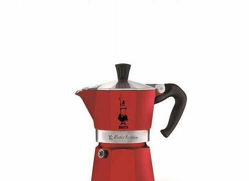 Гейзерная кофеварка Bialetti Moka Express Rossa, 4