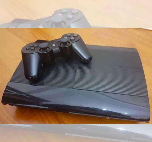 Прошитая(HEN) Sony PS3 Super Slim 250GB + 40 игр