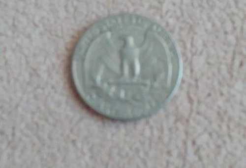 Монета Liberty Quarter dollar 1970 г