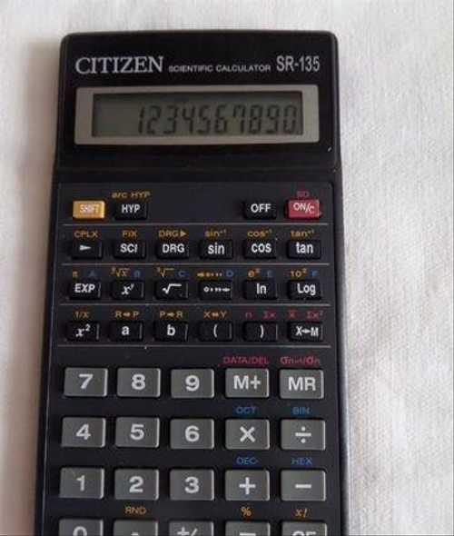 Инженерный калькулятор citizen SR-135
