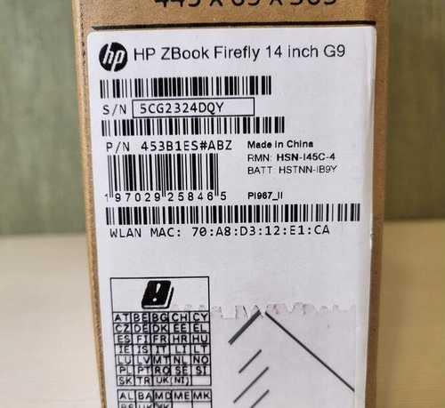 Новый ноутбук HP ZBook Firefly G9 T500