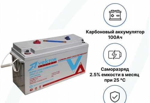 Аккумулятор Vektor Energy карбоновый VPbC 12-100