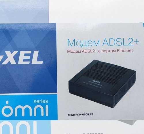 Модем adsl2  Zyxel660R EE