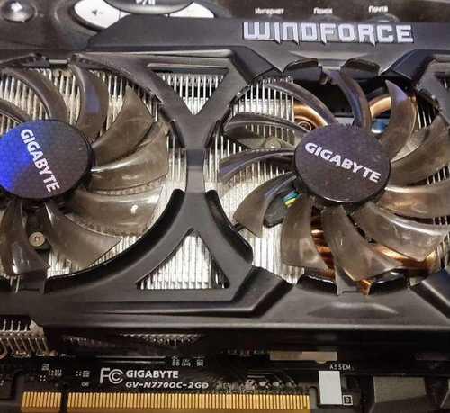 Видеокарта gigabyte GTX 770 WindForce 3X ос 2Гб