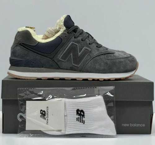 Зимние кроссовки New Balance 574 с мехом