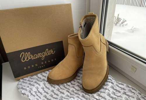 38 Wrangler ботинки женские оригинал кожаные нубук