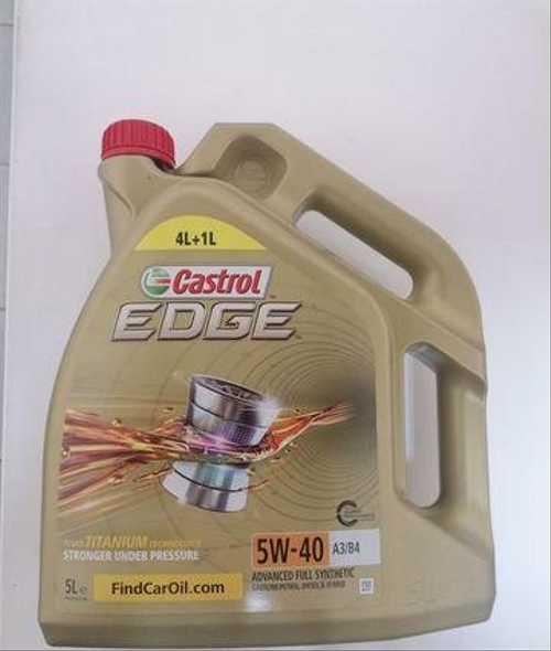 Масло моторное Castrol edge 5W-40 A3/B4