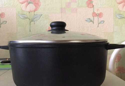 Кастрюля алюминиевая,новая, 5л, биол