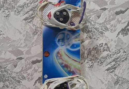 Сноуборд Burton Custom 142cm+крепления Salomon