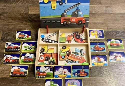 Магнитная игра транспорт