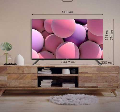 Телевизор LED Kivi 40" 40F740NB черный full HD 60Hz DVB-T2 DVB-C WiFi SMART TV