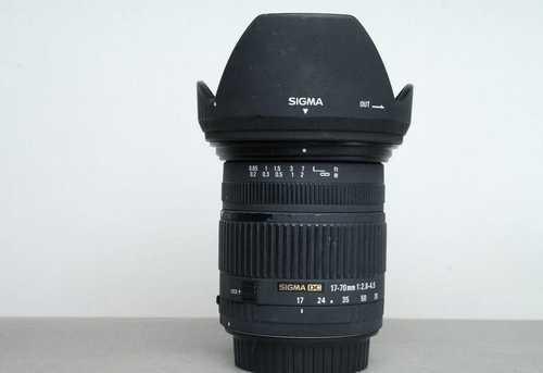 Объектив Sigma Canon 17-70 f/2.8-4.5