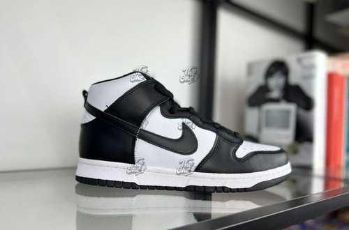 Кроссовки Nike Dunk High Black White (Panda)