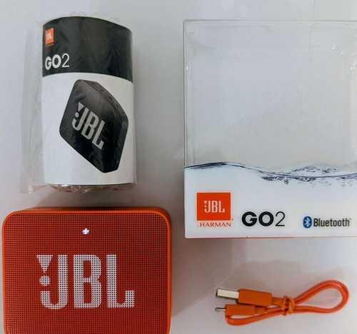 JBL GO 2 - новая колонка (оранжевая)