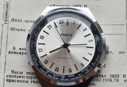 Часы СССР Ракета 24 часа. 1990 год