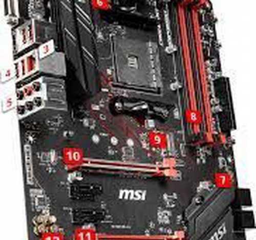 Материнская плата MSI b450 gaming plus max