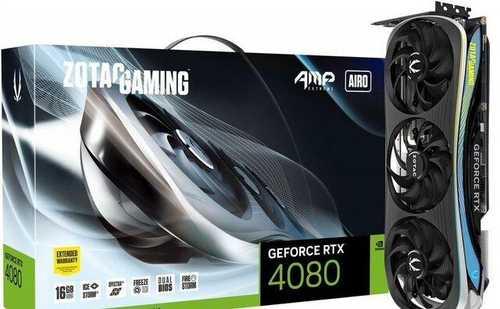 Новая zotac GeForce RTX 4080 AMP extreme airo 16GB
