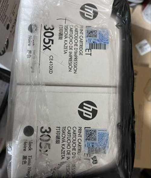 HP 305x (black) набор, 2 шт x 4000 стр (ce410xd)