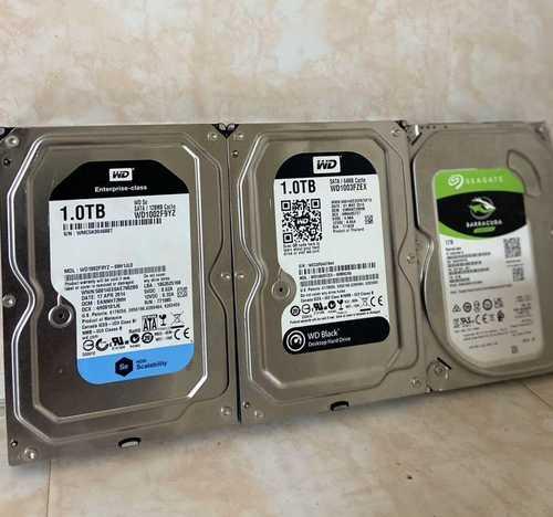 Жесткие диски 1000GB WD black / Seagate