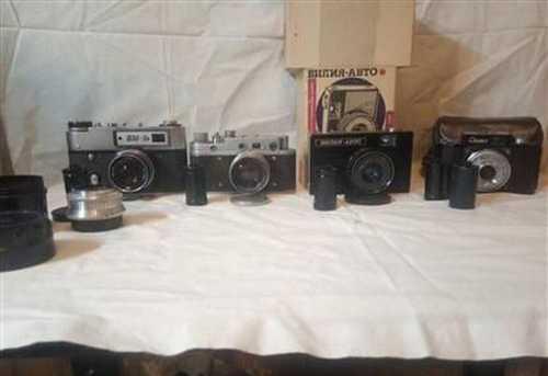 Пленочные советские фотоаппараты