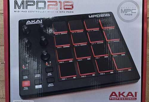 Клавиатура midi akai PRO MPD218