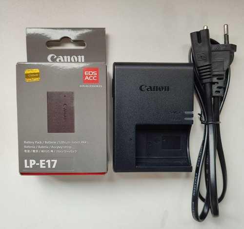 Canon LP-E17 + Canon LC-E17 Новые АКБ + зу