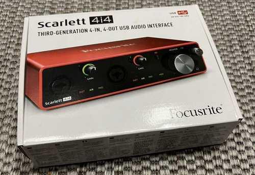 Аудиокарта focusrite Scarlett 4i4 gen3