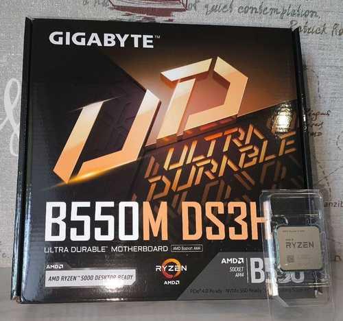 Комплект Gigabyte B550M DS3H   Ryzen 5600 (new)