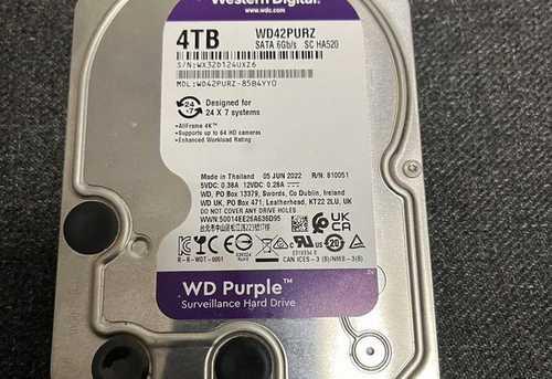 Жесткий диск wd 4tb purple