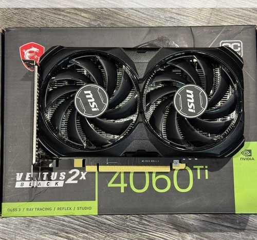 Видеокарта MSI GeForce RTX 4060 Ti ventus 2X