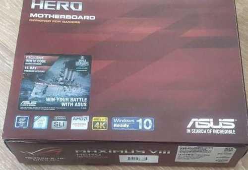 Материнская плата asus maximus viii hero LGA1151