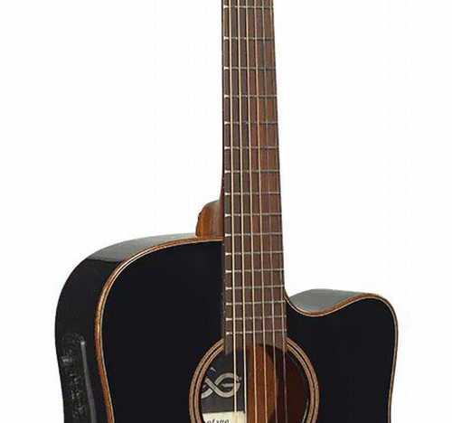 Электроакустическая гитара LAG Guitars T118DCE Black