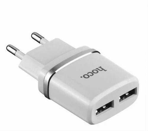 Сетевое зарядное устройство USB hoco C-12 2400mAh
