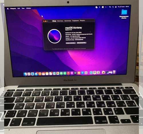 Apple macbook air 11" 2015 128 gb