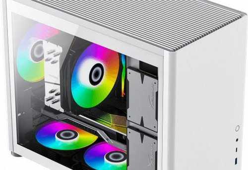 GameMax Spark Full White mATX case, white, PSU, w