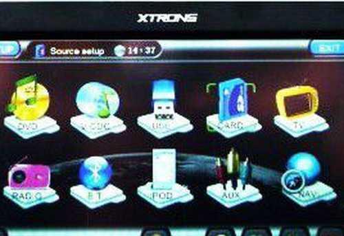 Автомагнитола 2din xtrons-Red Power корея