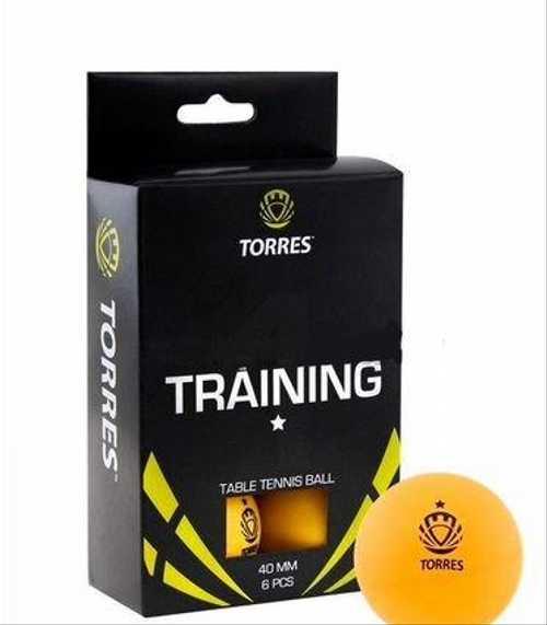 Мячи настольный теннис Torres Training 1* цв.оранж