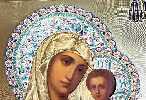 1-я Артель,икона Пр.Богородица, серебро 84