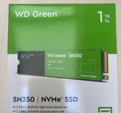 SSD накопитель WD Green SN350 1tb