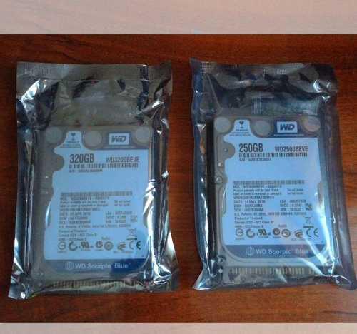 HDD 250gb и 320gb