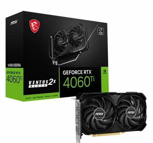 Видеокарта MSI RTX 4060 Ti ventus 2X black 16G