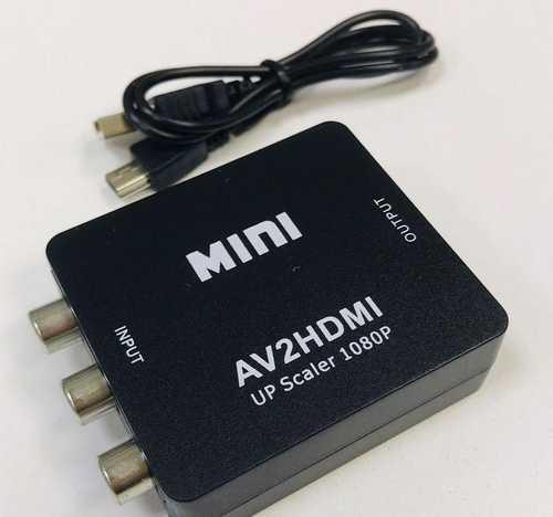 Конвертер адаптер переходник с AV на hdmi H124