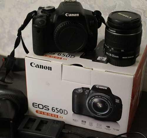 Canon EOS 650D зеркальный фотоаппарат   Kit 18-55