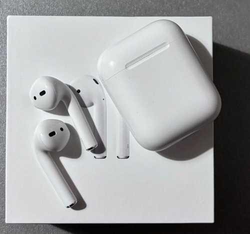 Наушники Apple AirPods 2 с кейсом (MV7N2)