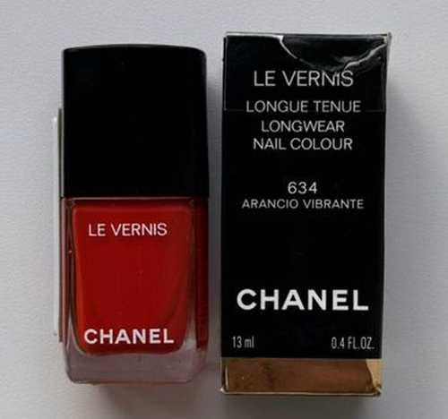 Chanel лак для ногтей 634 arancio vibrante