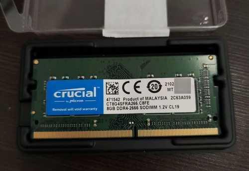 Crucial 8gb DDR4-2666 sodimm