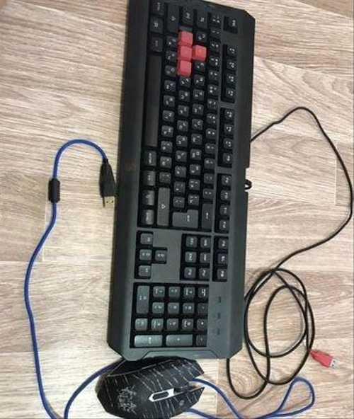 Игровая клавиатура и игровая мышка