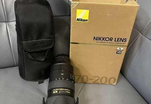 Объектив Nikon AF-S nikkor 70-200mm 1:2.8G II ED