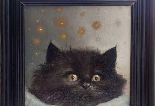 Картина "Черный котенок"