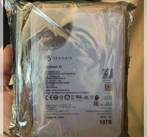 Жесткий диск seagate skyhawk ai 10тб